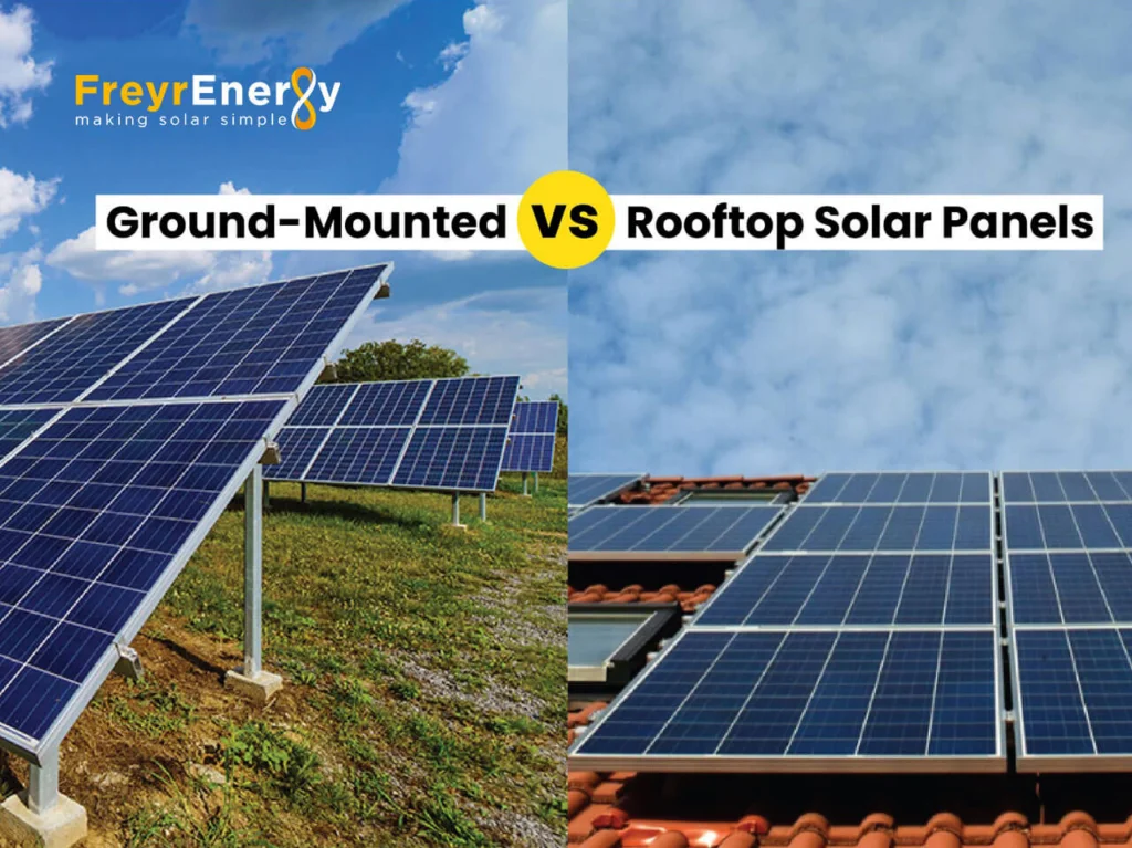 Ground-Mounted vs. Rooftop Solar Panels: Pros and Cons - Freyr Energy