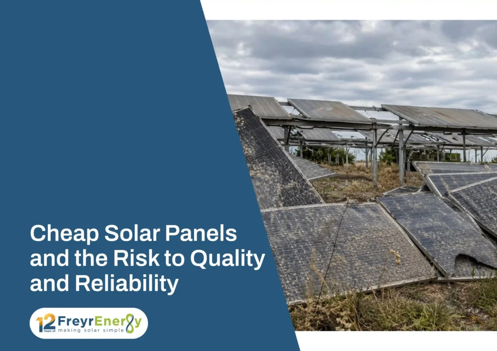 Cheap Solar Panels: Hidden Risks to Quality & Reliability | Freyr Energy